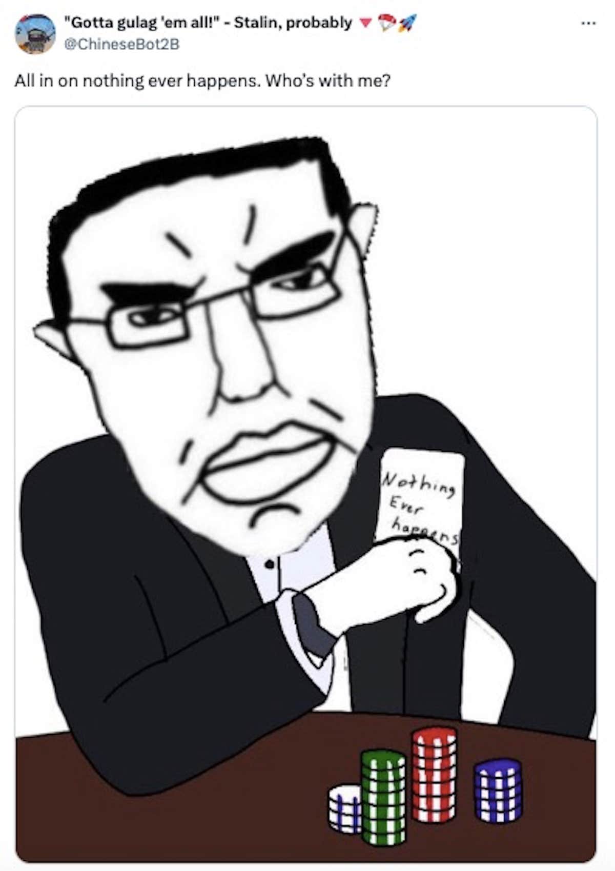 All In On The Nothing Ever Happens Meme