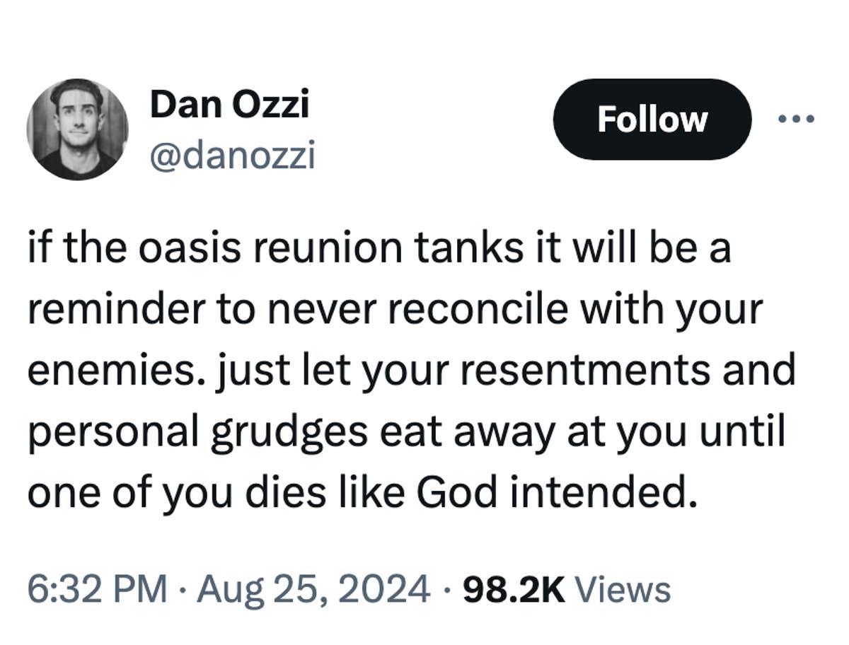 The 30 funniest memes about Liam Gallagher, Oasis, and their newly-announced reunion tour