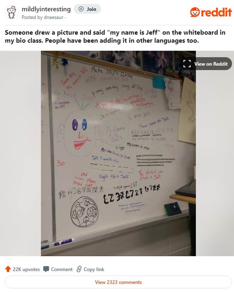 Origins And Examples Of The 'My Name Is Jeff' Meme