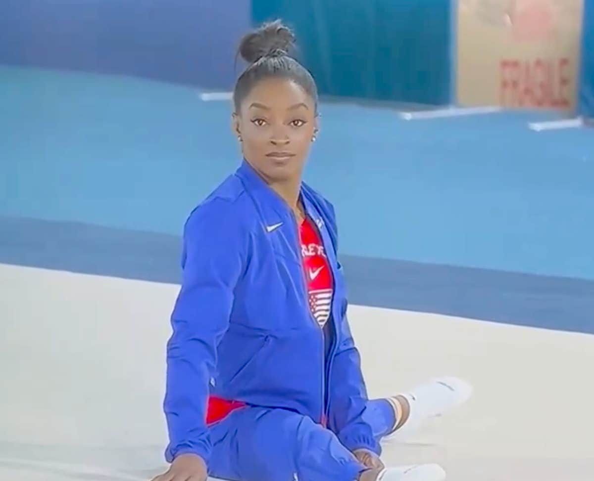 Simone Biles Staring At The Camera Turned Into Solid Memes
