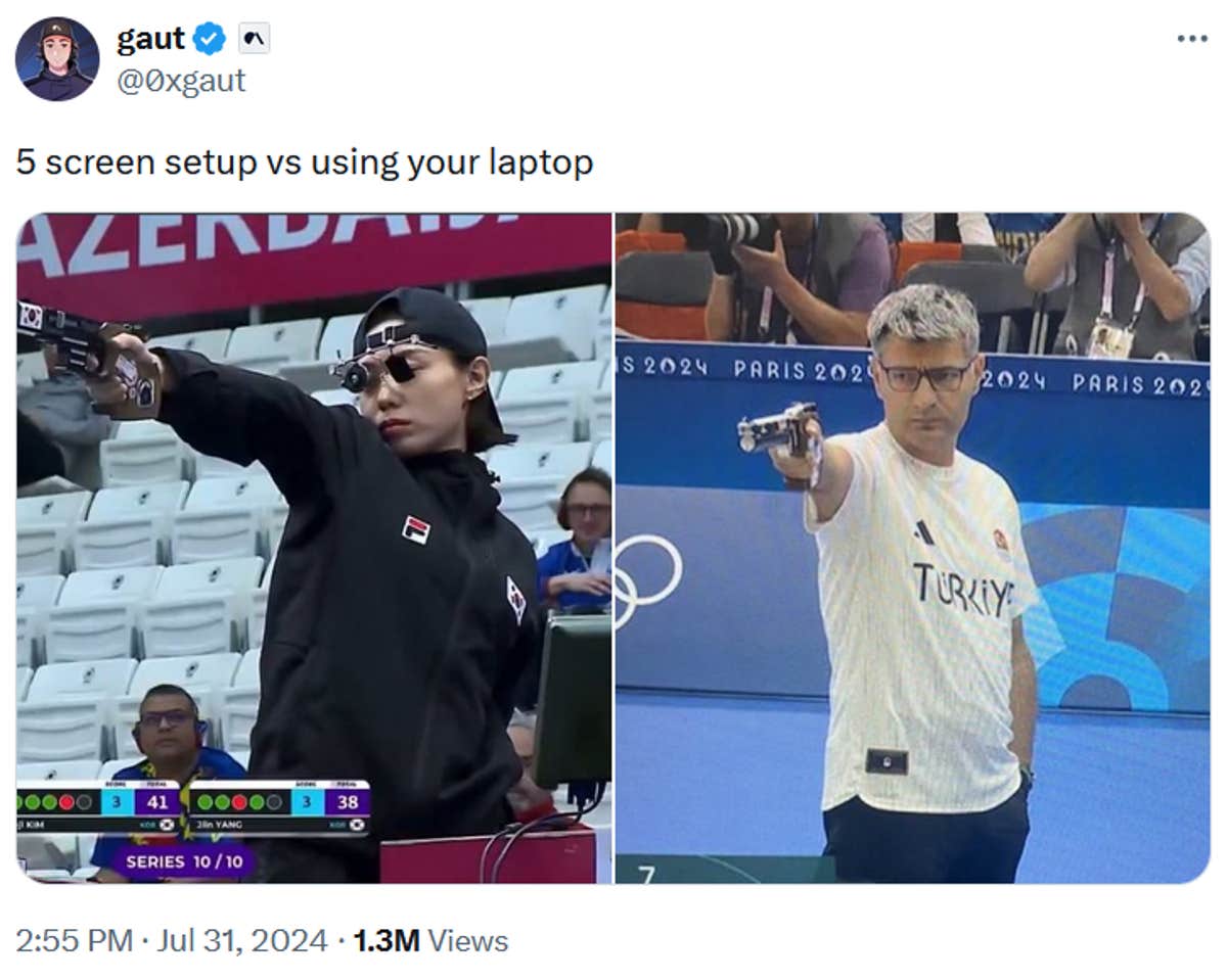 The Yusuf Dikec Olympic Shooter Meme Is +Infinity Aura Points