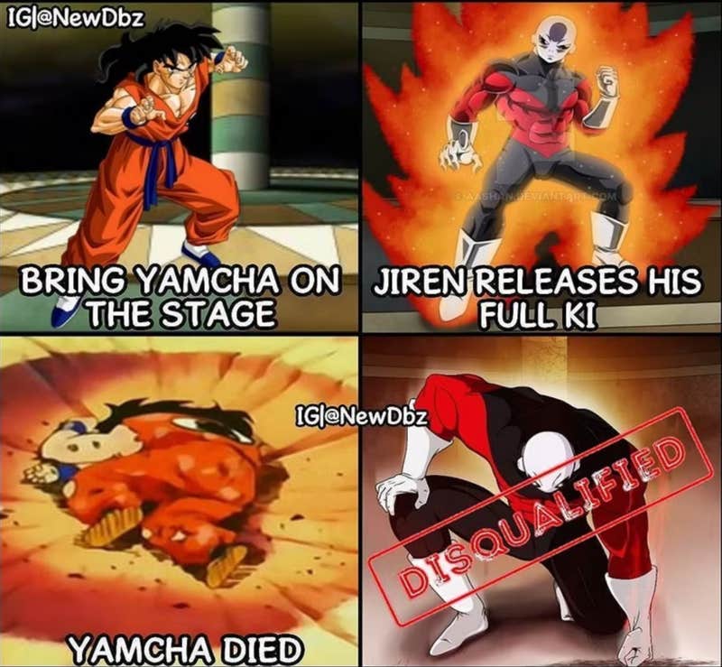 Yamcha Death Pose Meme And Dragon Ball Z