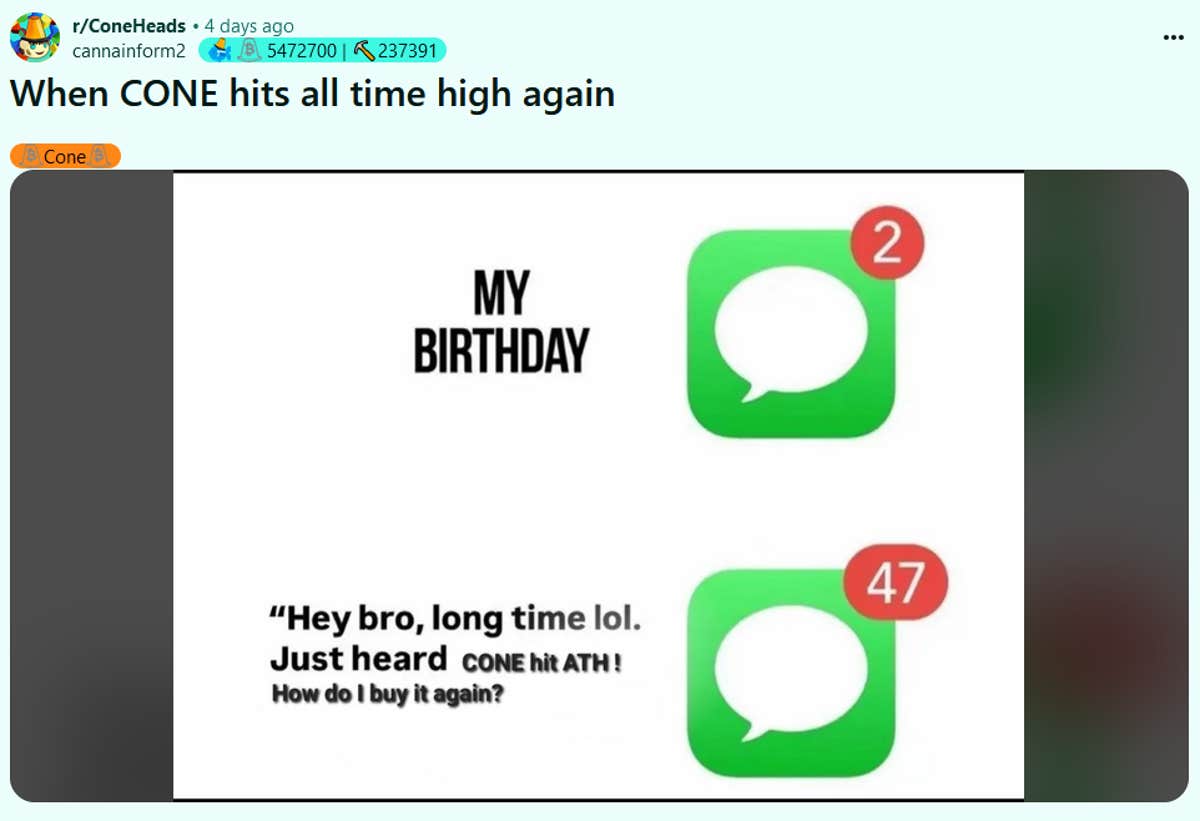 The 2 Vs. 47 iMessage Meme Gets Out Priorities In Order