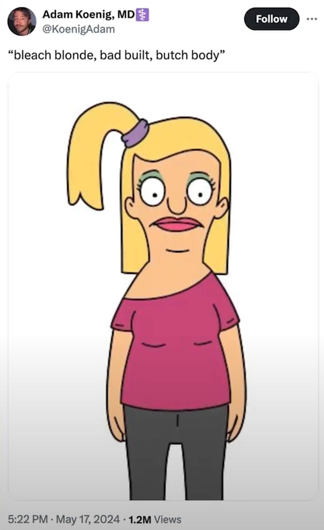 Meme History: Bleach Blonde Bad Built Butch Body