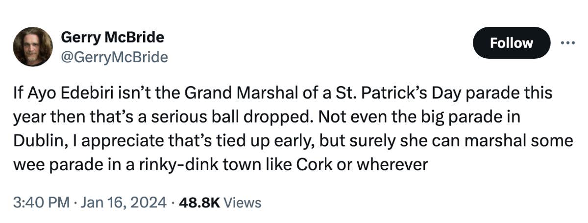 Ayo Edibiri Isn't Irish, But Why Do People Say She Is?