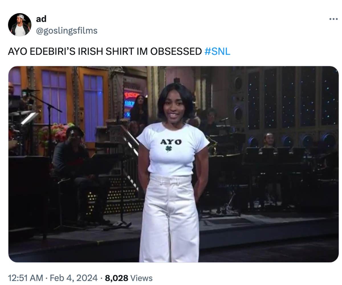 Ayo Edibiri Isn't Irish, But Why Do People Say She Is?