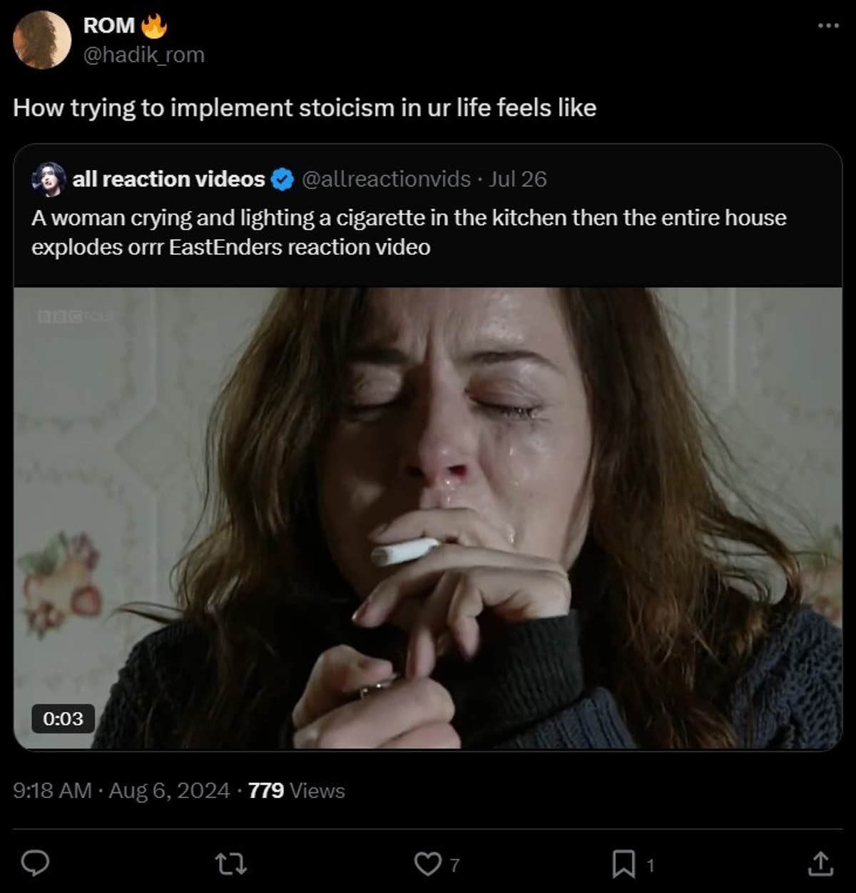 Woman Lighting A Cigarette And Exploding: A Meme