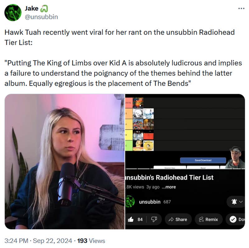 'Hawk Tuah Girl Recently Went Viral For Her Rant': A Meme