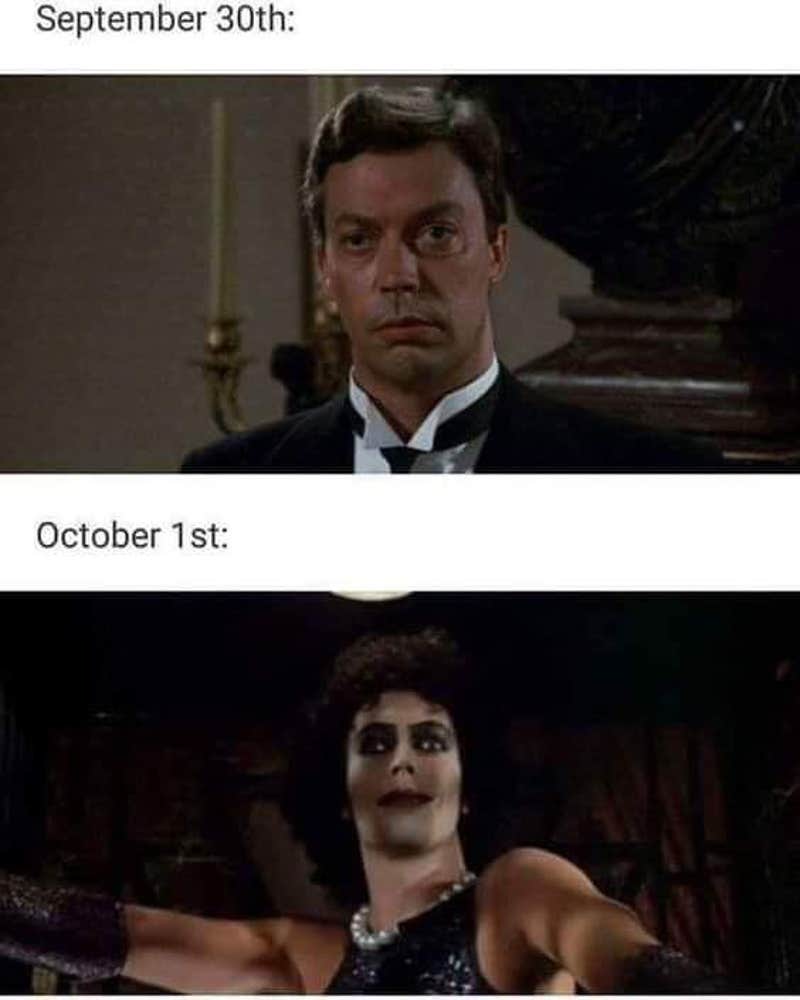 The Best October 1 Memes To Mark The Start Of Halloween Month