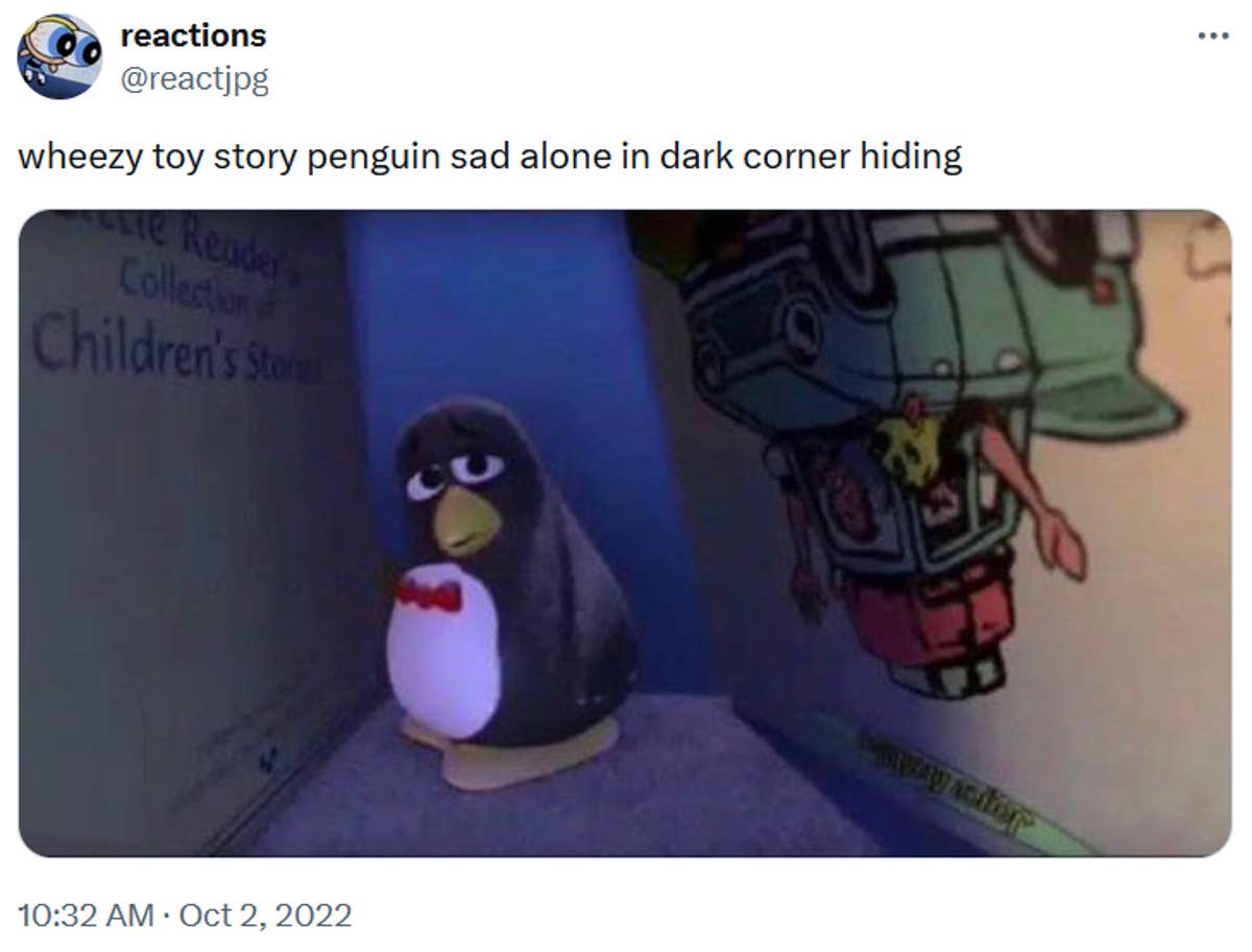 Sad Penguin Meme From 'Toy Story 2': A Timeless Reaction Pic