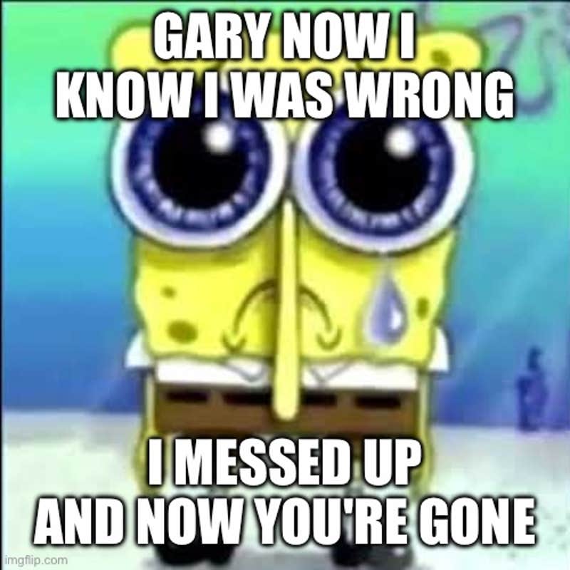 Sad SpongeBob Meme