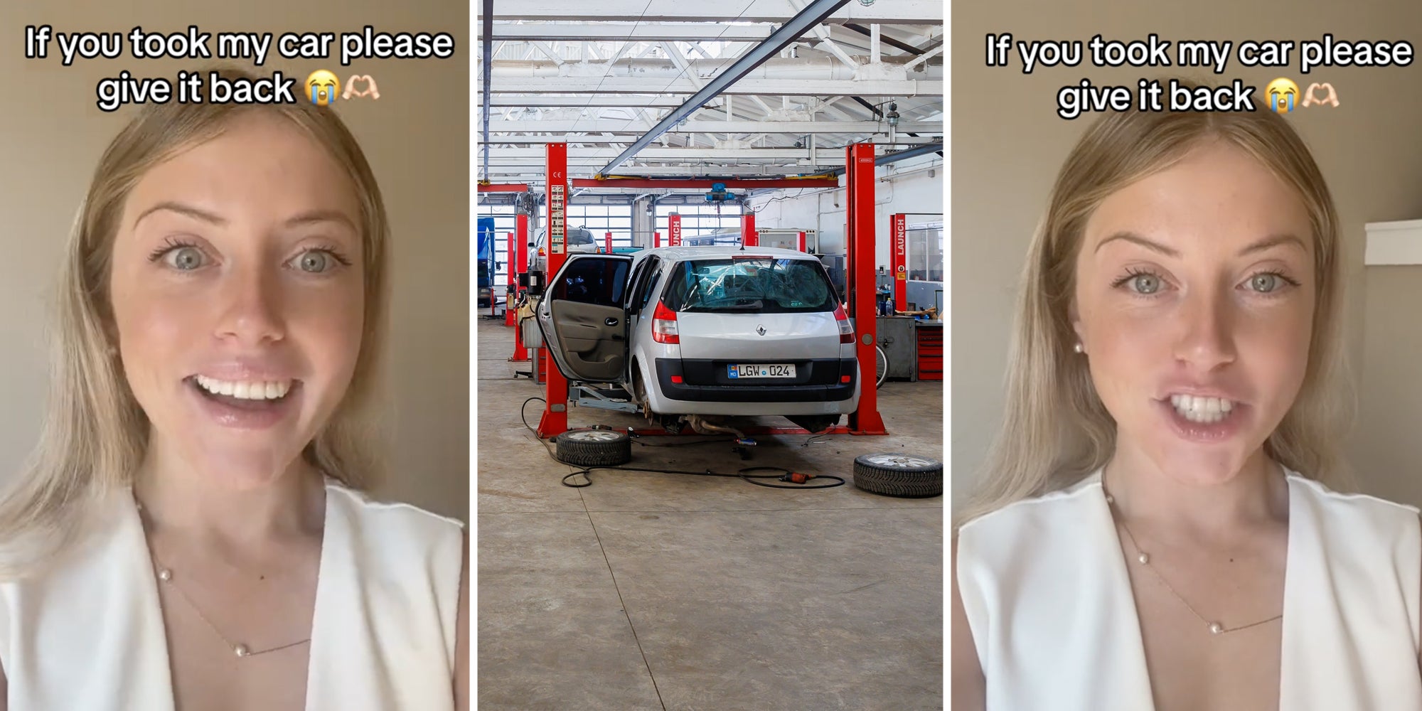 Did Someone Steal This Woman's Car Straight From the Shop?