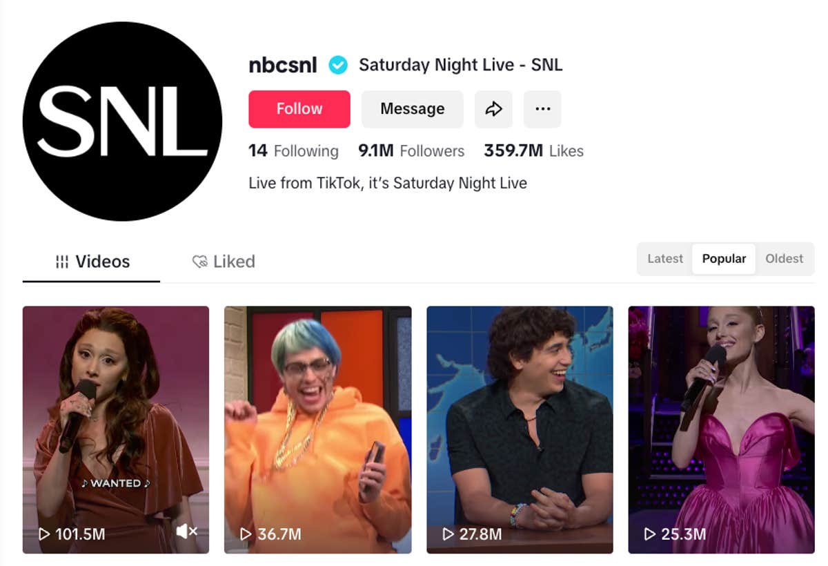 TikTok Aghast After Sound Removed From SNL Domingo Sketch