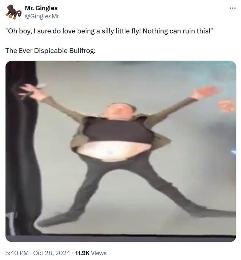 Jumping Elon Musk Transformed Into A Bloated Elon Musk Meme