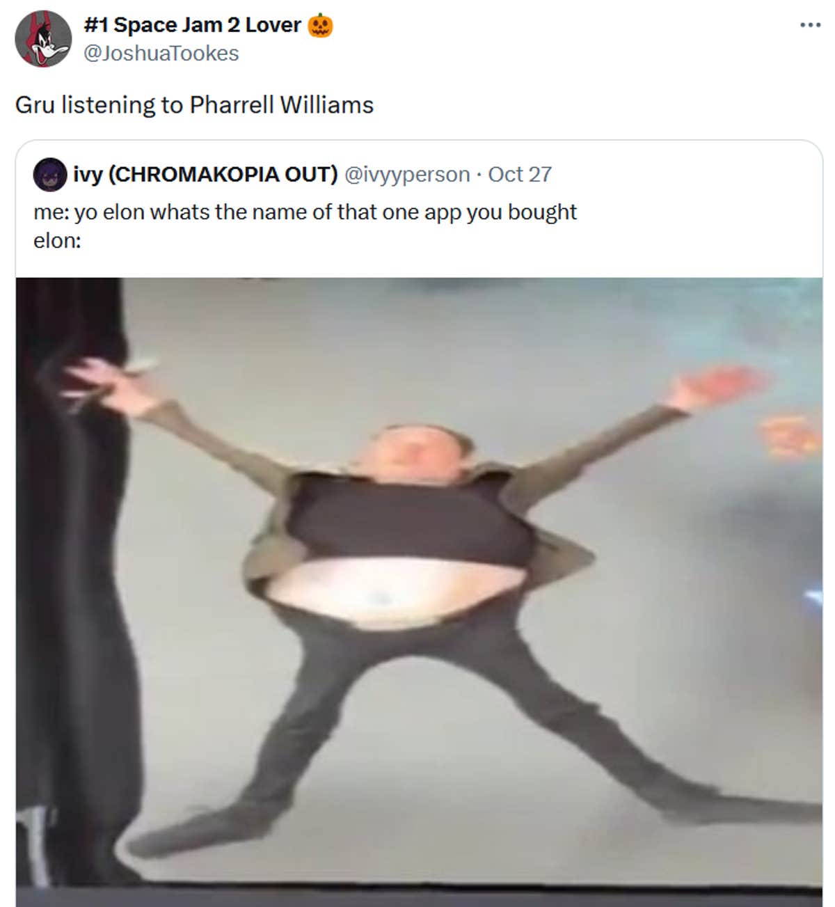 Jumping Elon Musk Transformed Into A Bloated Elon Musk Meme