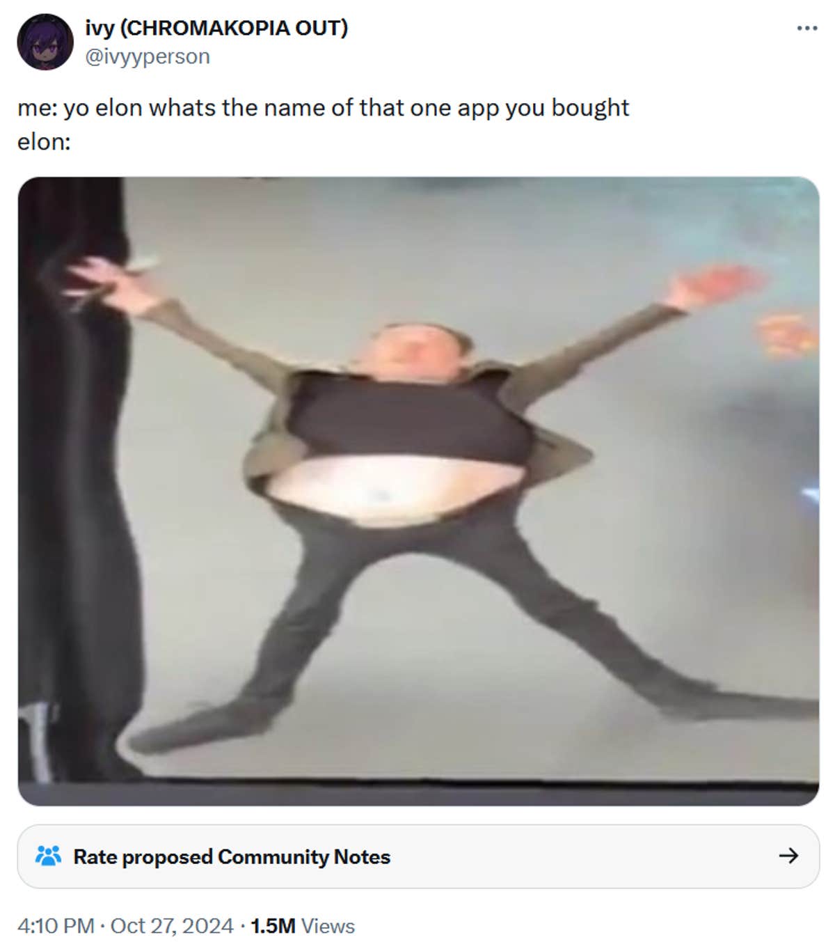 Jumping Elon Musk Transformed Into A Bloated Elon Musk Meme