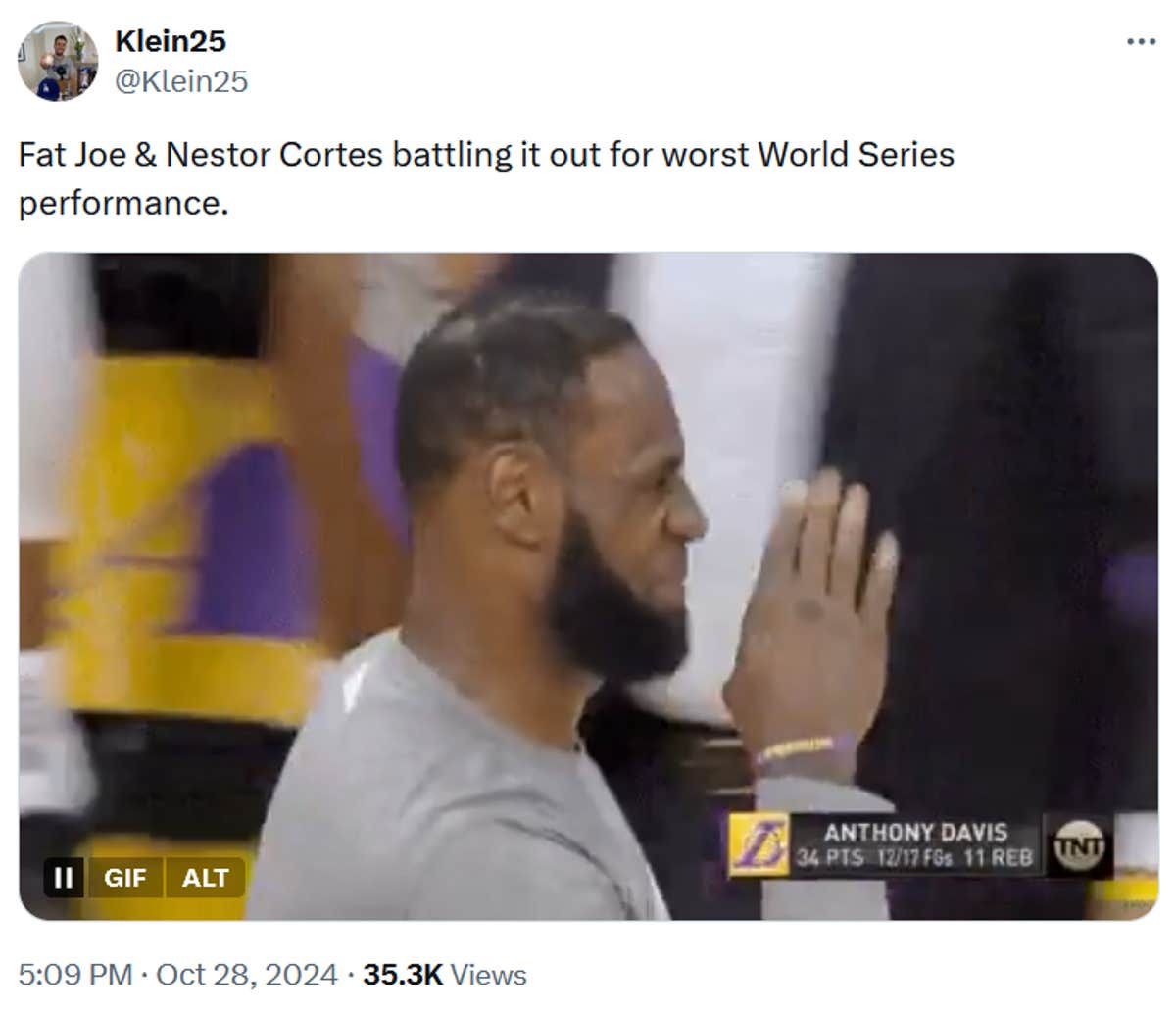 'Ozempic Joe'—Fat Joe Memes Follow World Series Performance