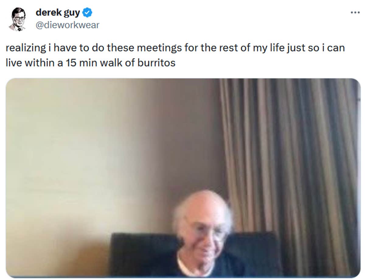 Glitchy 'Veep' Reunion Spawns The Larry David Zoom Call Meme