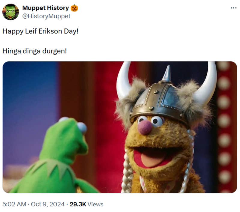 Leif Erikson Day Meme And The SpongeBob Hinga Dinga Tradition