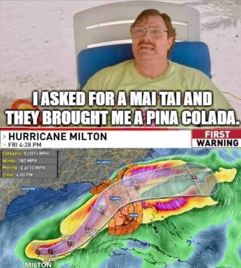 Milton Wanting His Stapler Back Is Now A Hurricane Meme