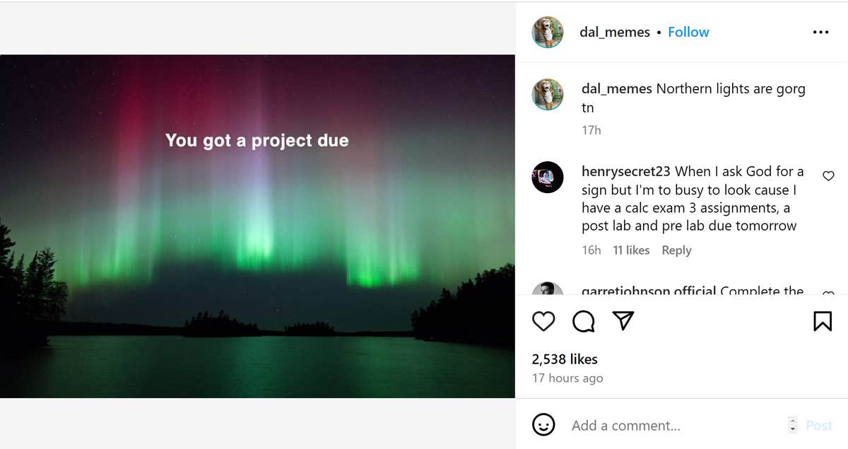 The Best Of The October Northern Lights Memes