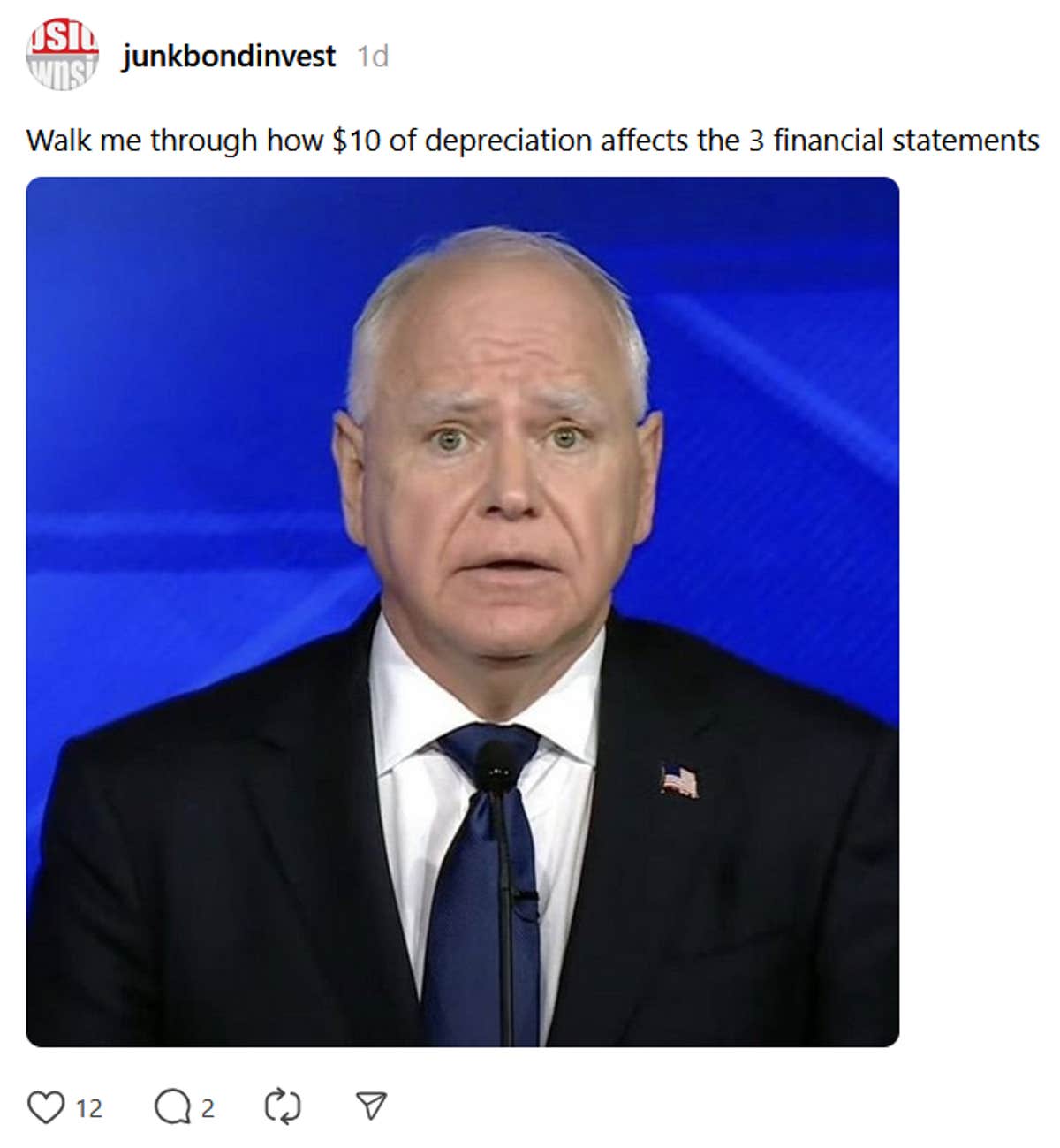 Worried Tim Walz Memes Spread After VP Debate