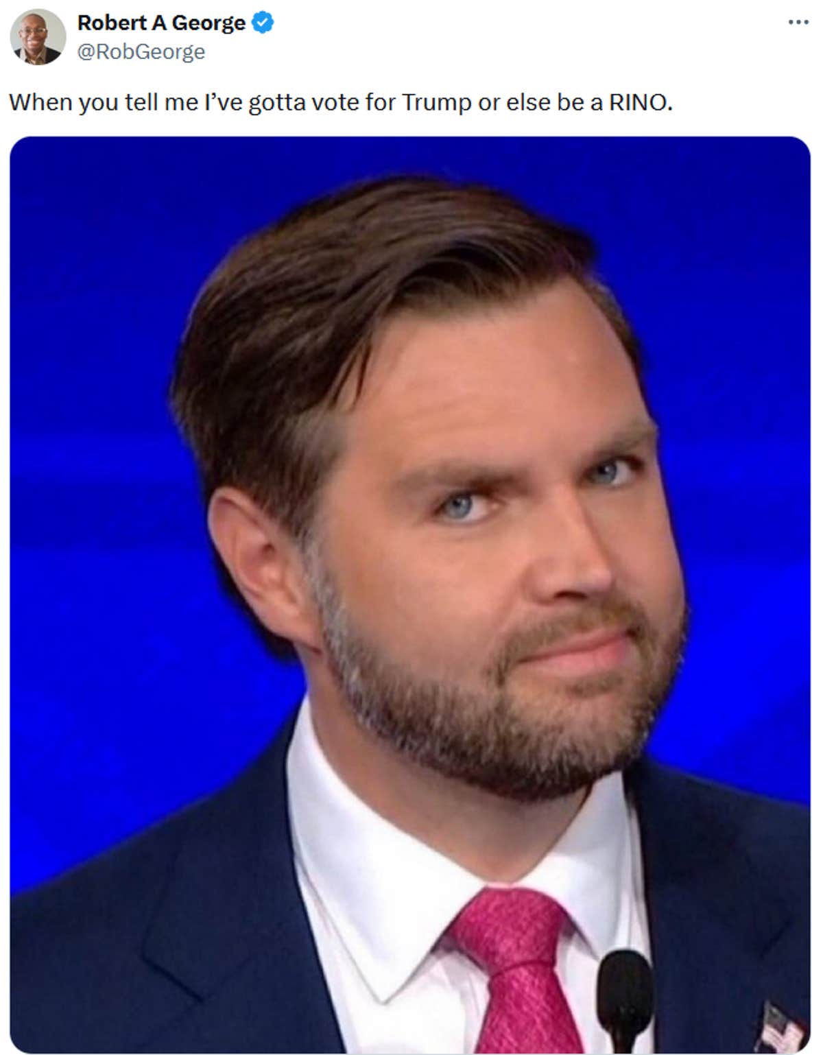 JD Vance Looking At The Camera Is A 4th Wall Meme