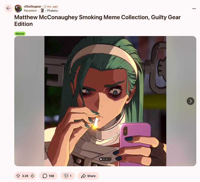 The Matthew McConaughey Smoking Meme: A History