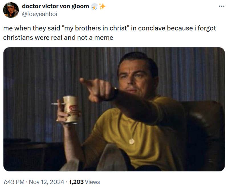 25 Of The Funniest 'Conclave' Memes