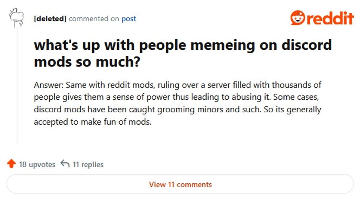 What Is The Discord Mod Meme?