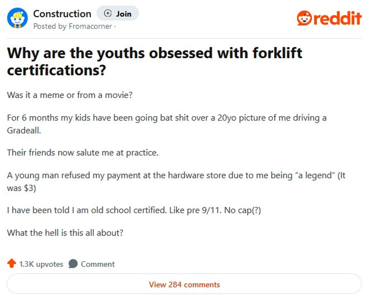What's Up With Forklift Certification Memes?