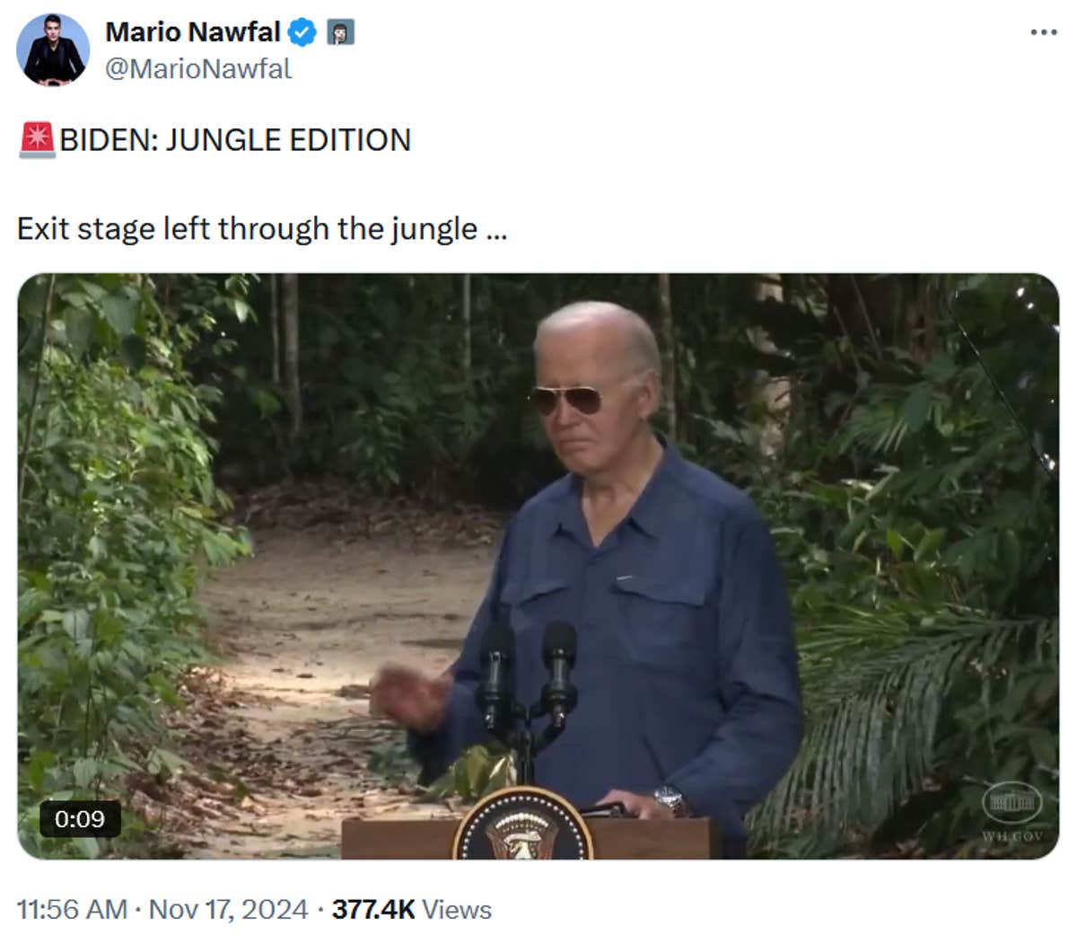 Joe Biden Rainforest Memes Blow Up After Amazon Visit