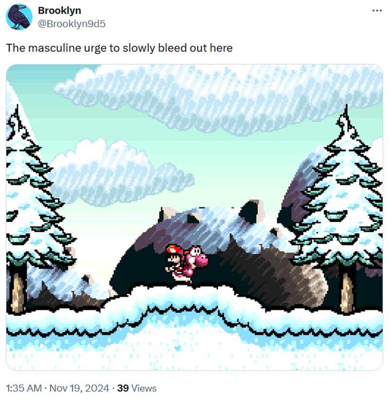 Explaining 'The Masculine Urge To Slowly Bleed Out Here'