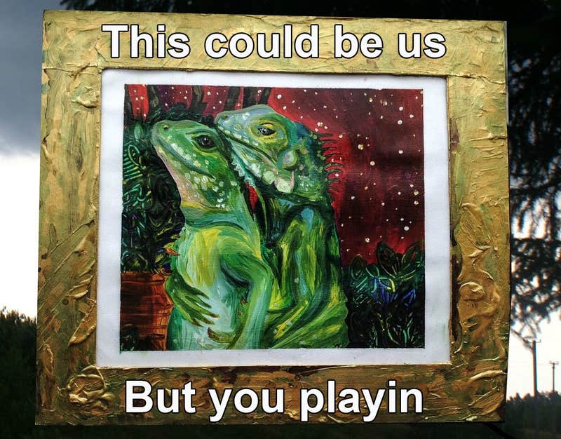 'This Could Be Us, But You Playing': a meme about couple goals