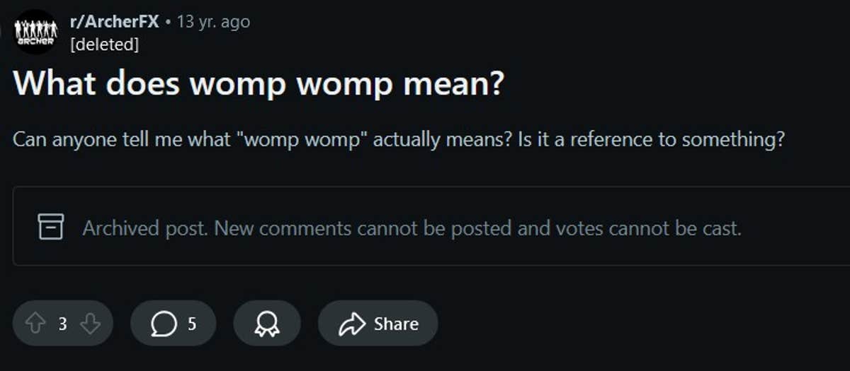 Where Did The Womp Womp Meme Come From?