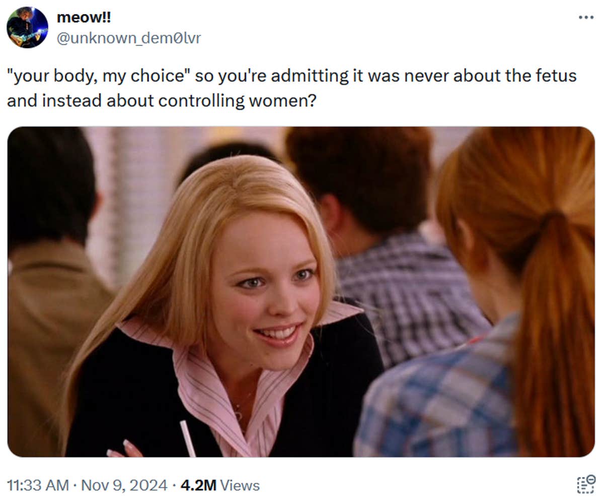 The 'Your Body, My Choice' Meme Gets Flipped On Nick Fuentes