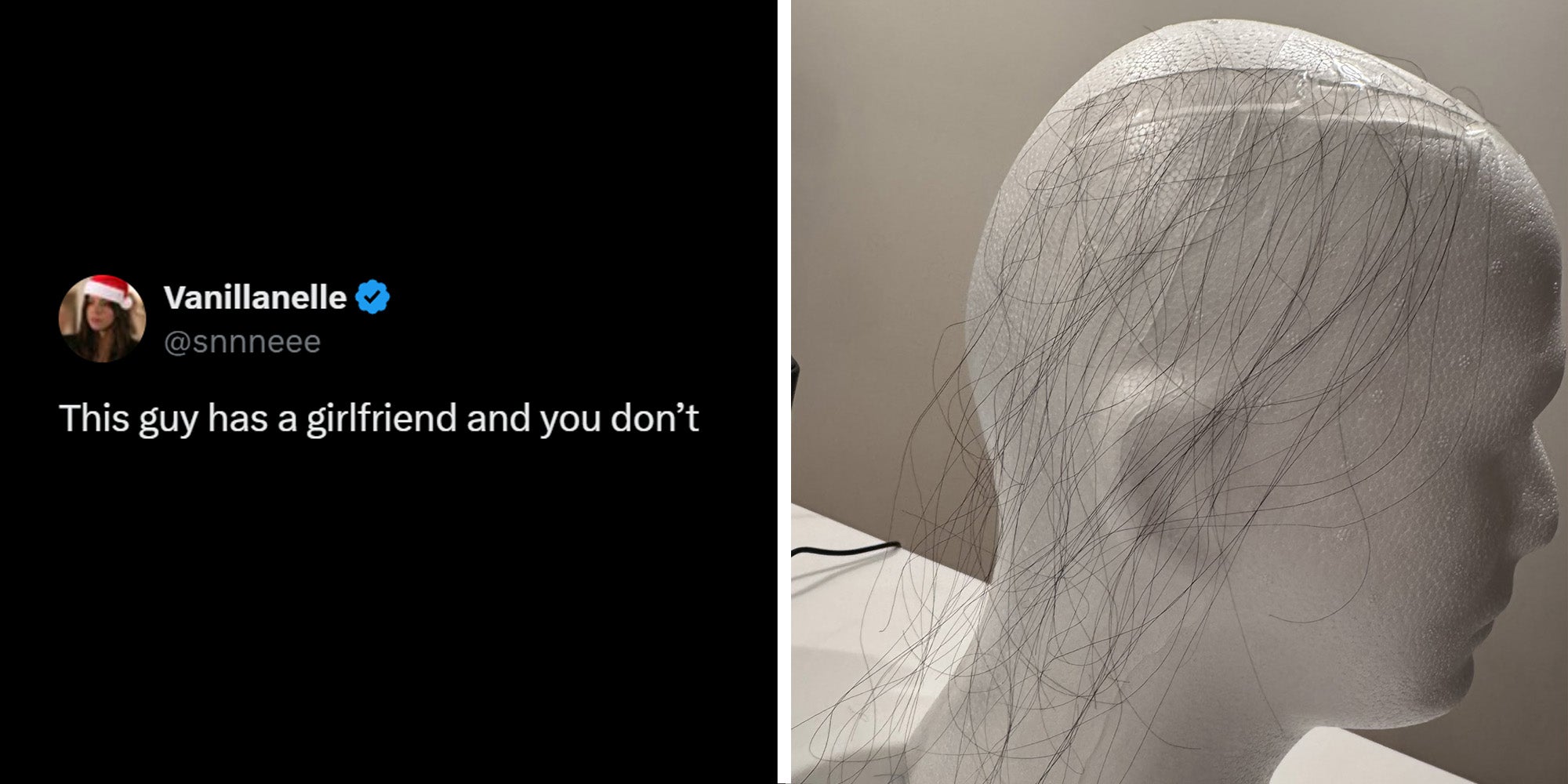 Why Is Someone Taping Their Girlfriend's Hair To A Styrofoam Head Named ...