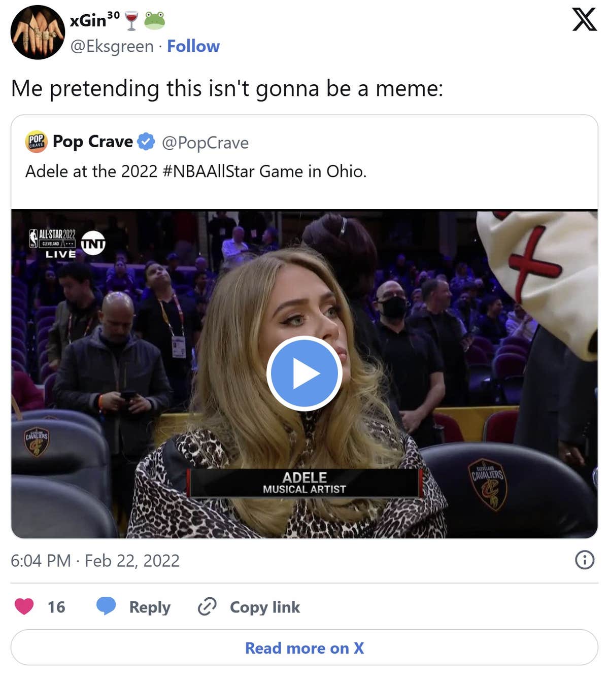 A Short History Of *That* Adele NBA Meme