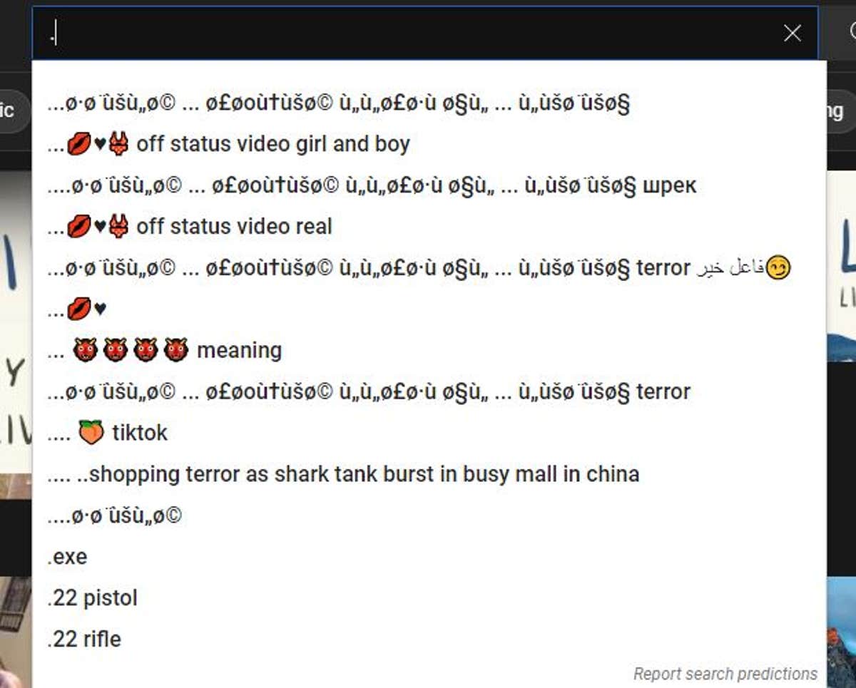 The 'Full Stop Punctuation' AKA 'Typing "." Into YouTube' Glitch, Explained