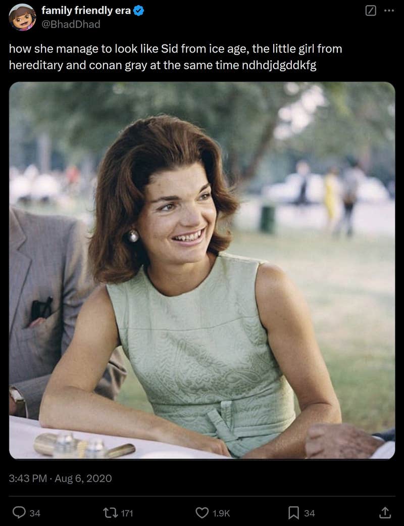 Why Did Gen Z Decide That Jackie Kennedy Eats Sheet Metal?