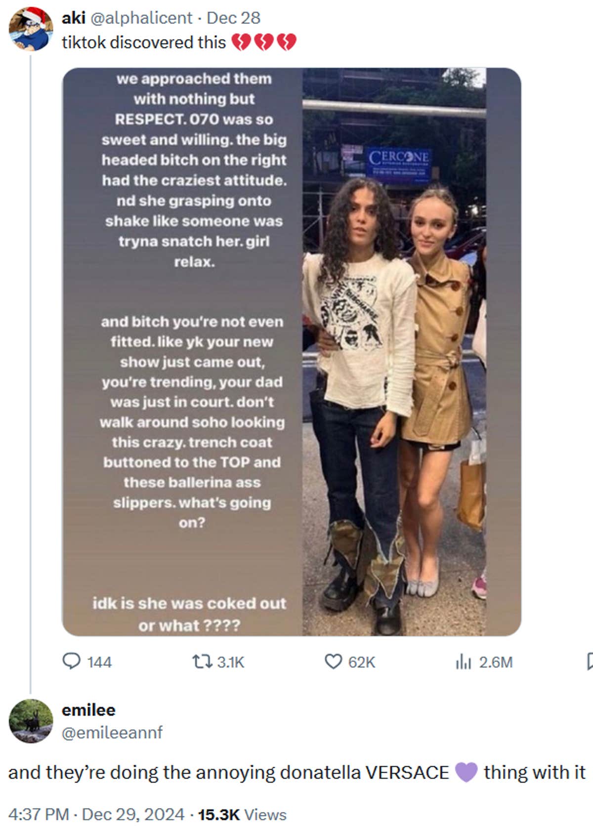 'Trench Coat Buttoned To The TOP'—Explaining The Lily-Rose Depp And 070 ...