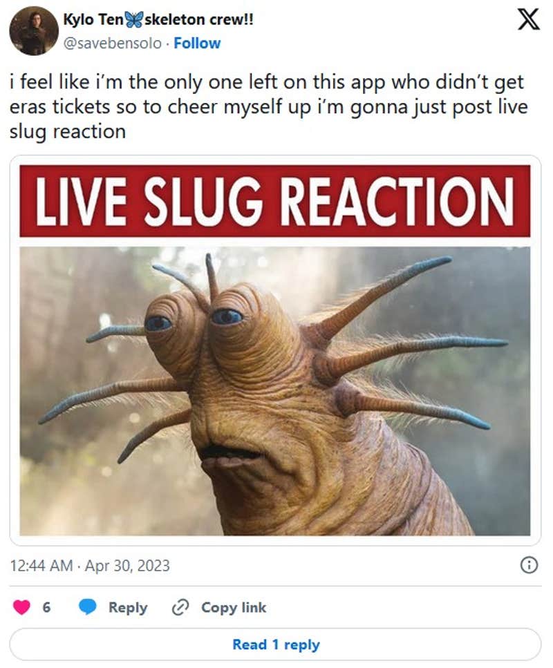 What Is The Live Slug Reaction Meme From 'Star Wars'?