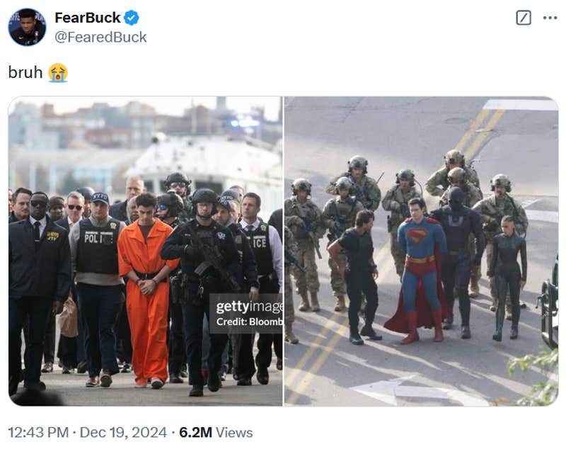 Luigi Mangione Compared To Superman, Jesus After Perp Walk Pics Go Viral
