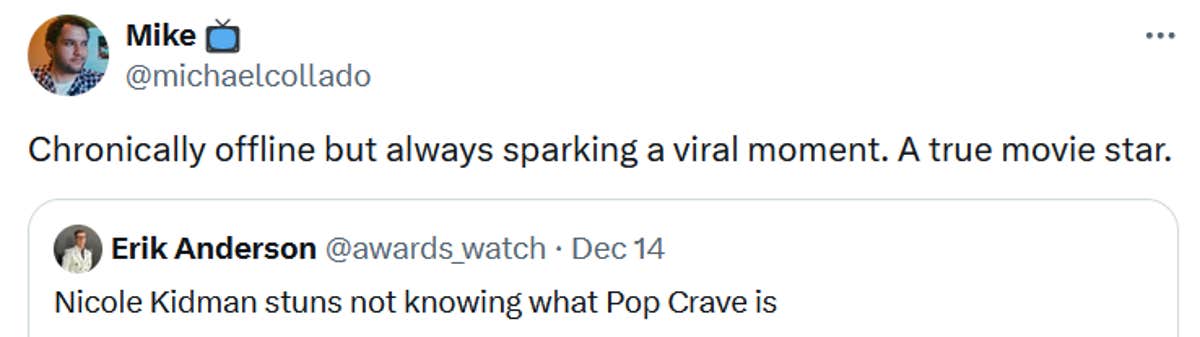 Nicole Kidman Doesn't Know What Pop Crave Is, Becomes An Instant ...