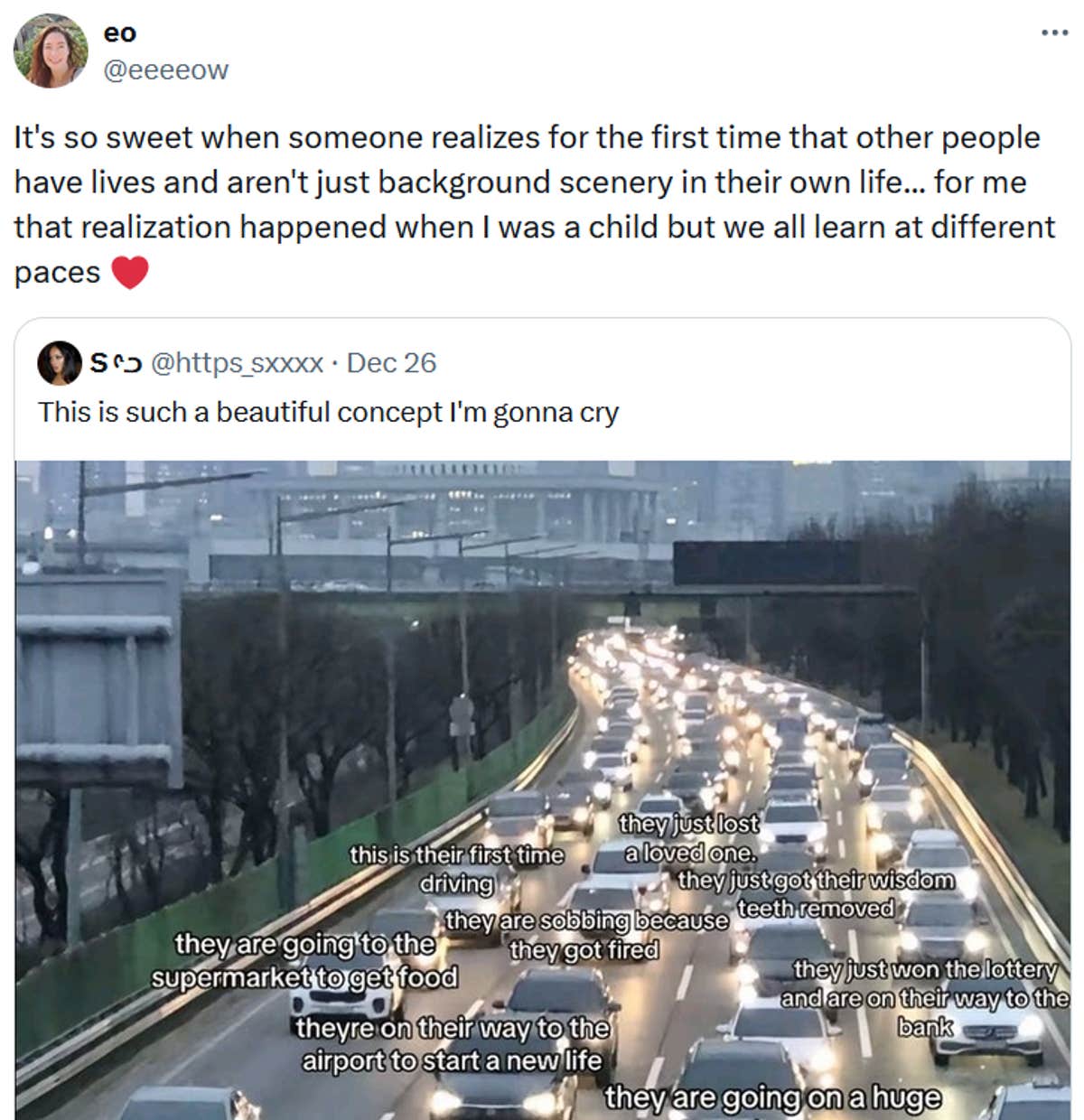 'MF DRIVE FASTER': Sentimental Traffic Meme Inspires Parodies