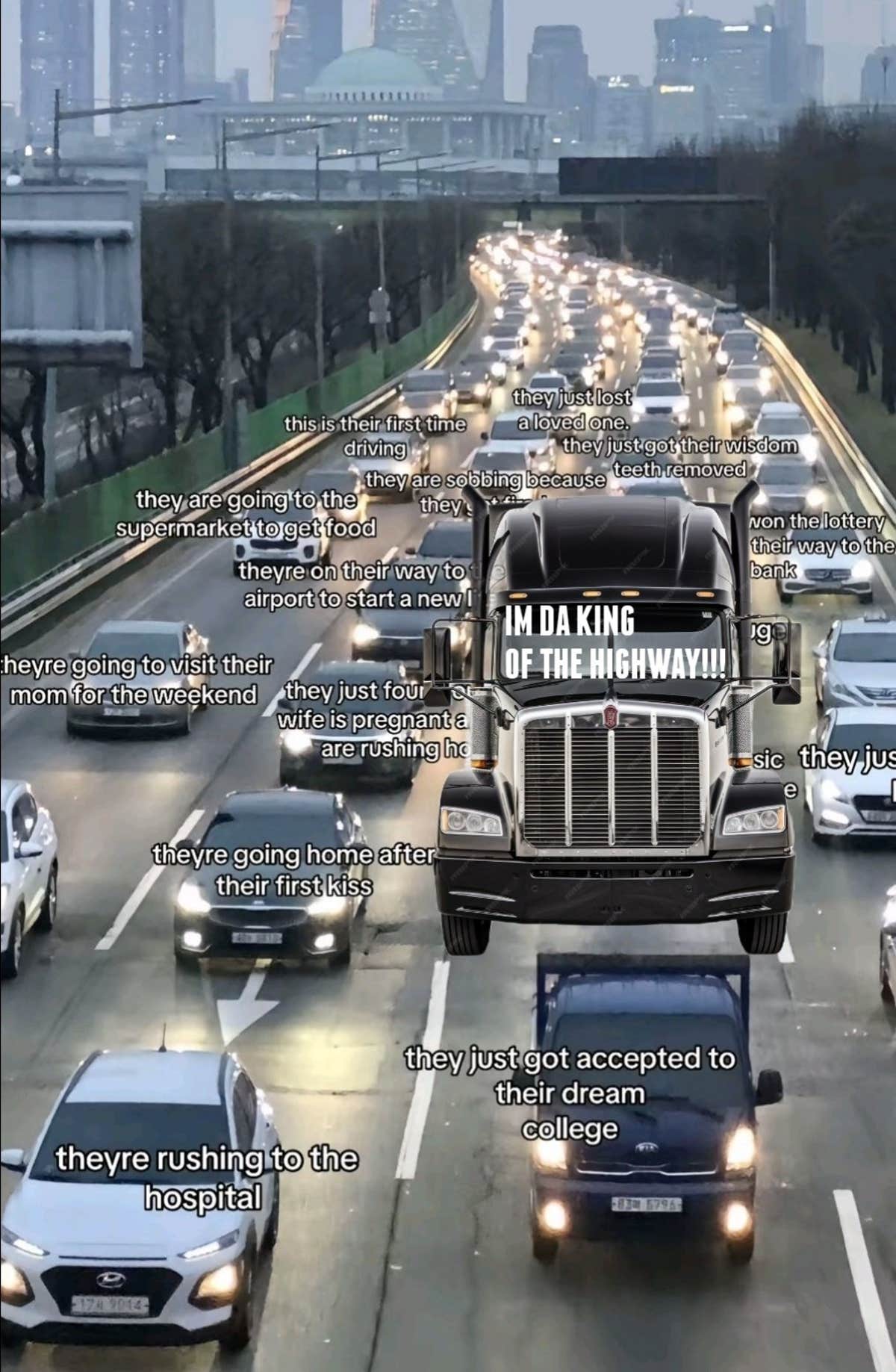 'MF DRIVE FASTER': Sentimental Traffic Meme Inspires Parodies