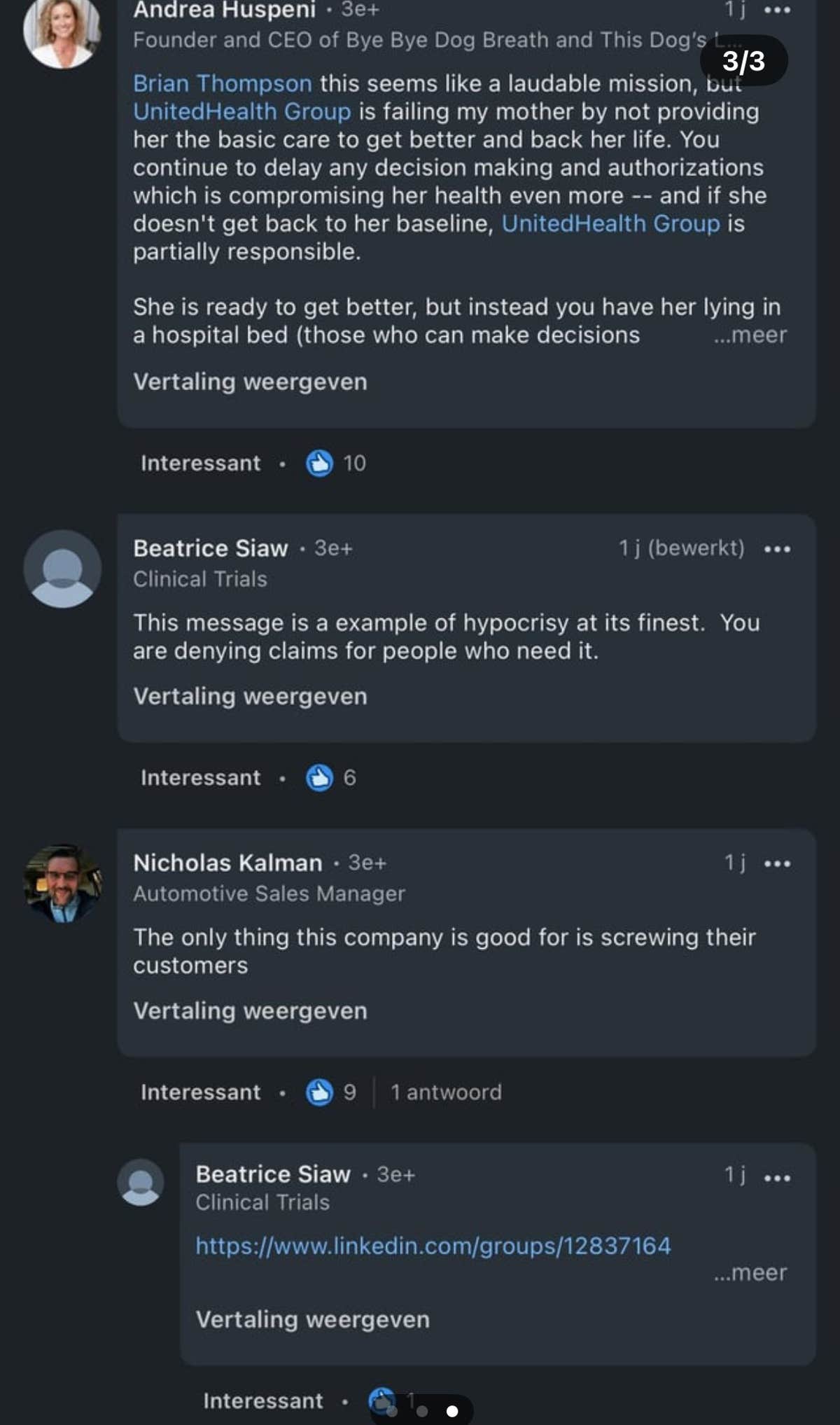 UHC CEO's Final LinkedIn Post Was Full Of Aggrieved Customers—Over A ...