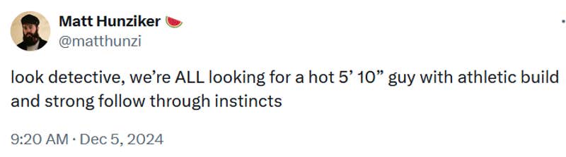 The Internet Is Mad Thirsty For The UHC CEO Shooting Suspect