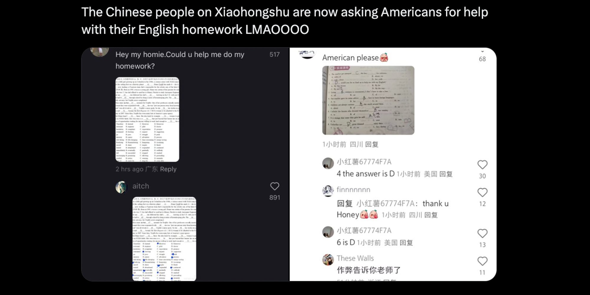 Chinese RedNote Users Are Asking Americans For Homework Help