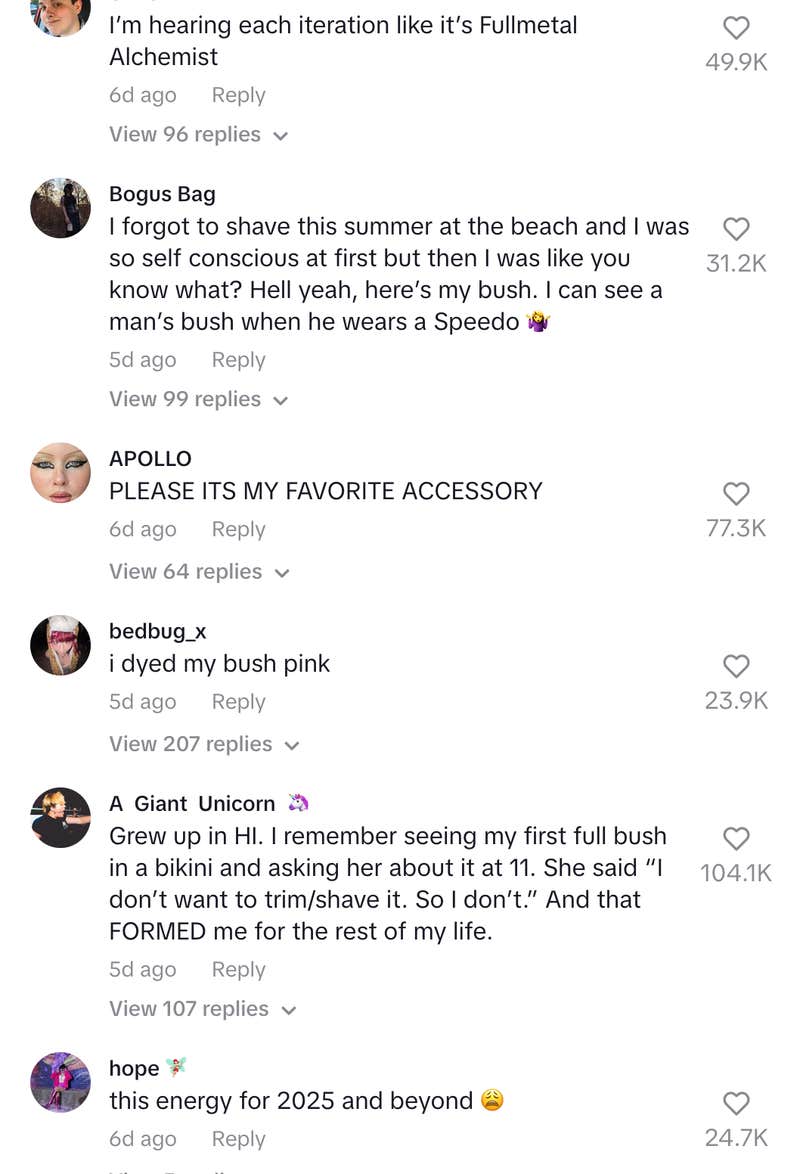 Etsy Review Sparks 'Full Bush in a Bikini' TikTok Trend